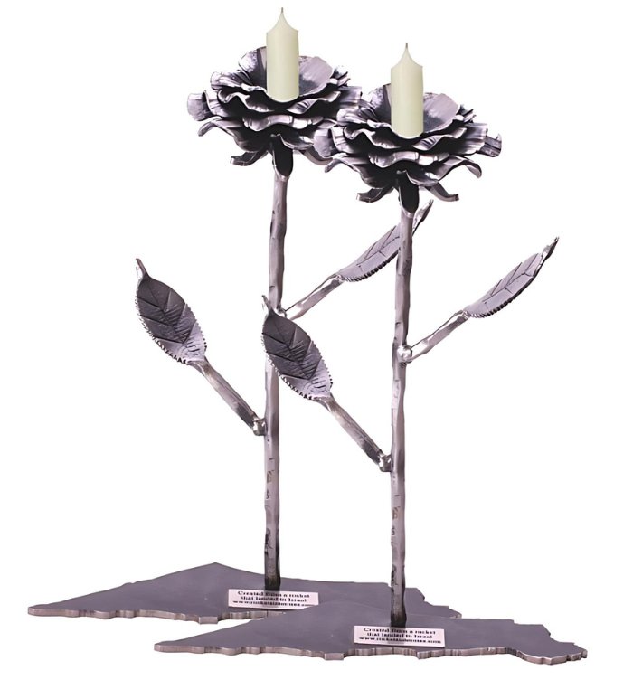 Rockets into Roses Candlesticks